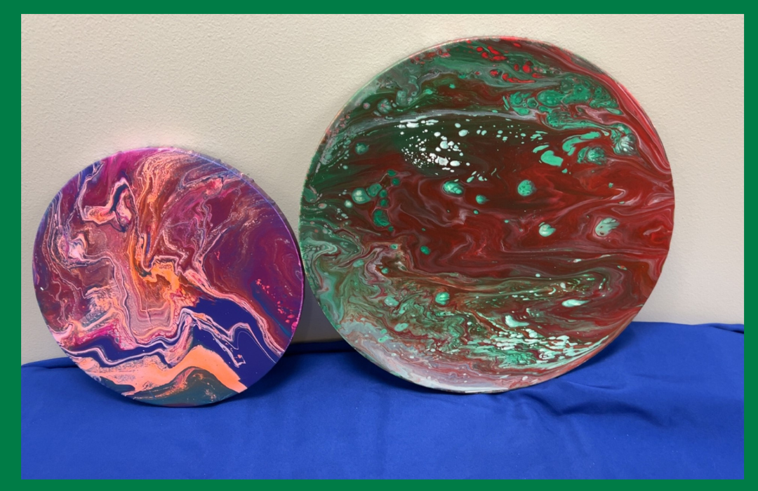 Aspie Artist: Kate Manners Swirl Paintings: "Planet on Fire" and "Under ...